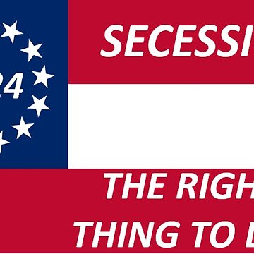 "Confederate States of America Secession Flag" Sticker for Sale by ...
