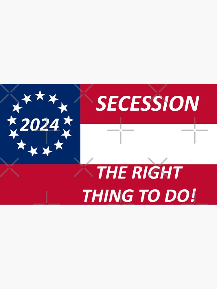 "Confederate States of America Secession Flag" Sticker for Sale by ...