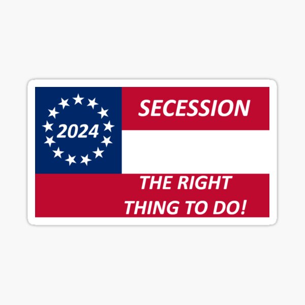 "Confederate States of America Secession Flag" Sticker for Sale by ...