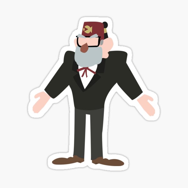 "Grunkle Stan | Gravity Falls" Sticker by WilliamBourke | Redbubble