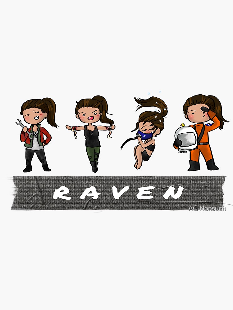 "Raven Duck Tape" Sticker by NonsuchTheFirst | Redbubble