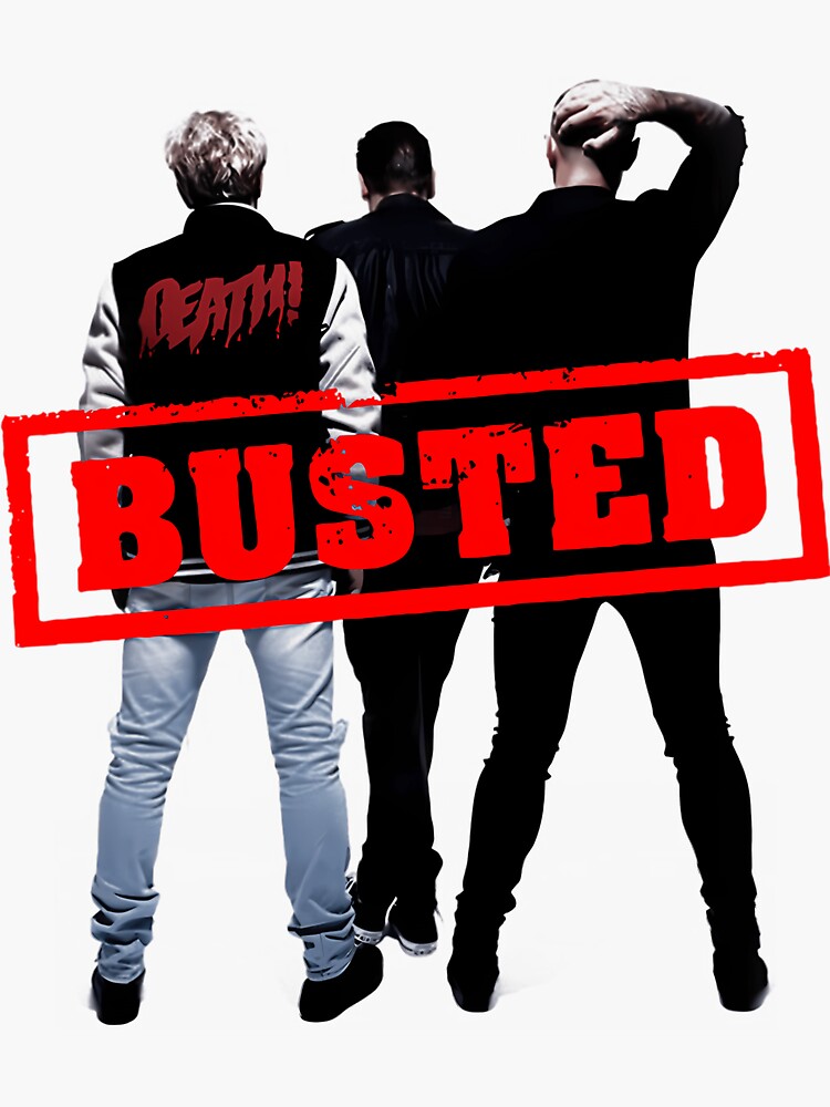 "BUSTED BAND" Sticker for Sale by CamachoRemyS | Redbubble