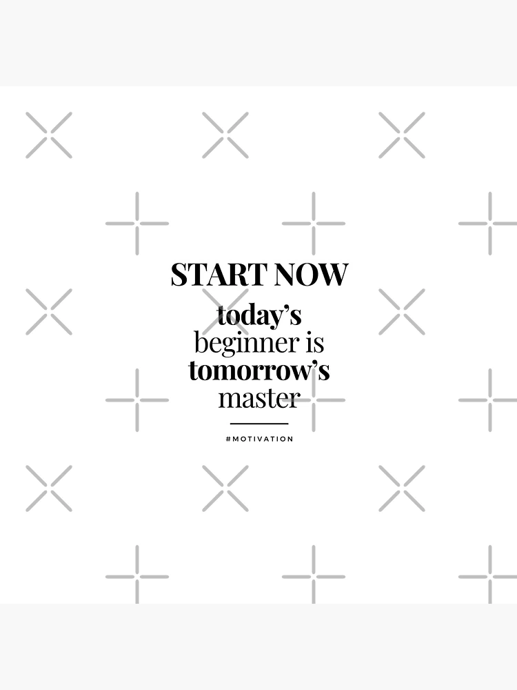 Starts Now Quotes Life Quote. Isolated On White Background. Start Now