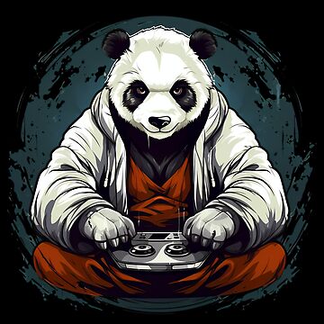 "Gamer Panda: Power-Up in Style" Sticker for Sale by hamishby | Redbubble