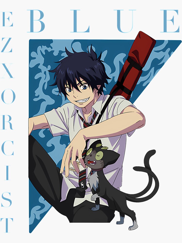 "Blue exorcist" Sticker for Sale by ArtChicCrust | Redbubble