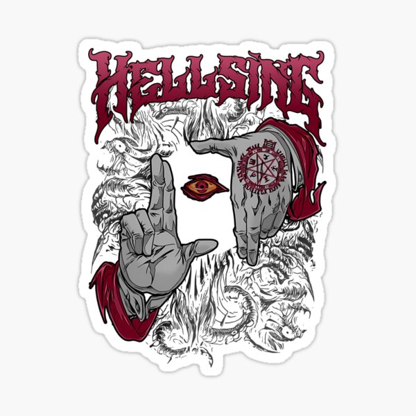 "Hellsing Dark Gothic Art" Sticker for Sale by AnaEricksonLux | Redbubble