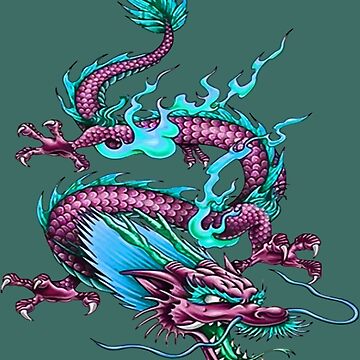 "Chinese Cloud Dragon Mythical Rain Maker Creature " Sticker for Sale ...