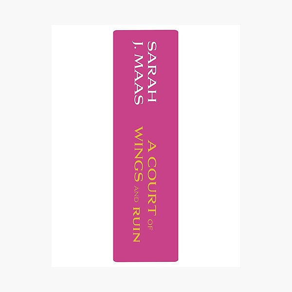 "ACOTAR A Court of Wings and Ruin by Sarah J. Maas Book Spine ...