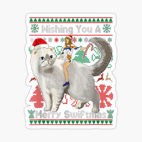 "Wishing You A Merry Swiftmas " Sticker for Sale by zobvtmnp42 | Redbubble