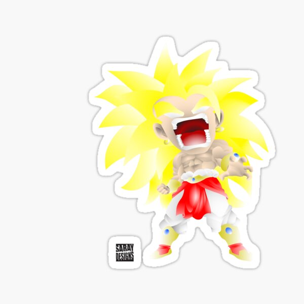 "Broly. The Legendary Super Saiyan. Dragon Ball Z" Sticker for Sale by ...