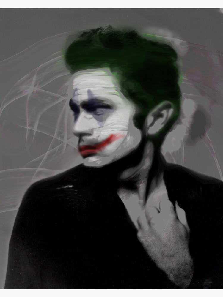 "James Dean defaced by Joker" Sticker for Sale by Nick800 | Redbubble