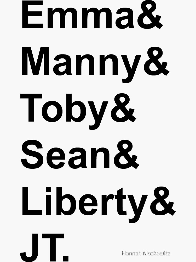 "Emma's Class--Degrassi" Sticker for Sale by hannahmoskowitz | Redbubble