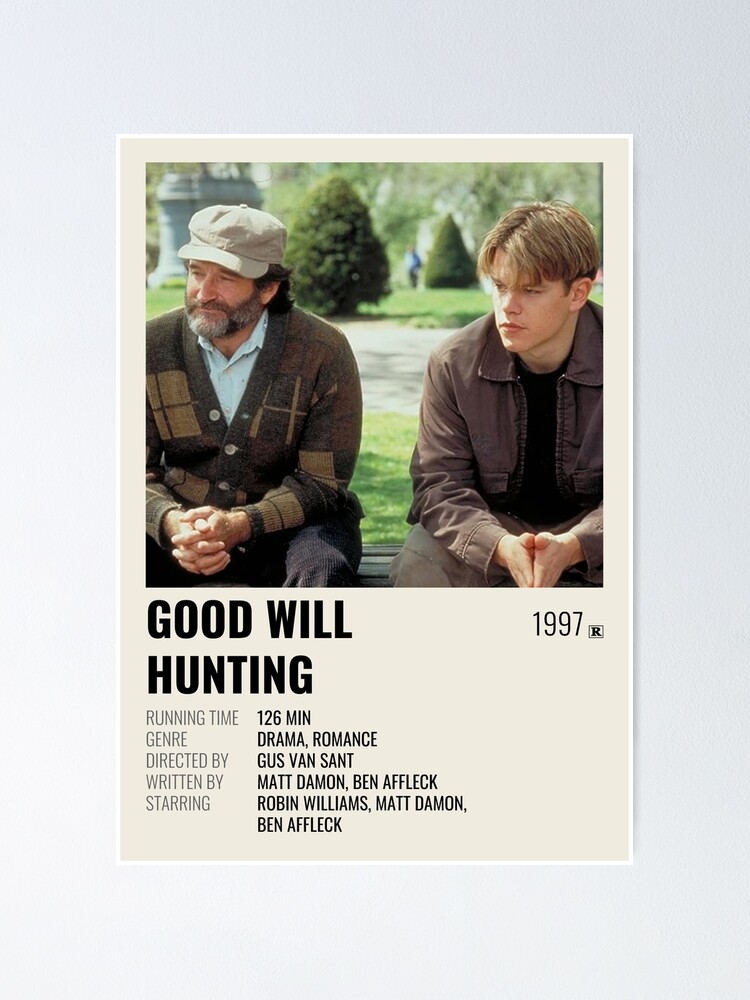 "Good Will Hunting (1997) Movie Poster" Poster for Sale by ...