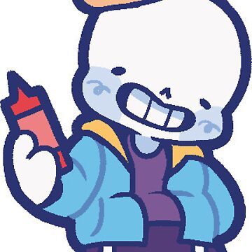"Classic Sans - UNDERTALE (MINI CHIBI)" Sticker for Sale by kitsickles ...