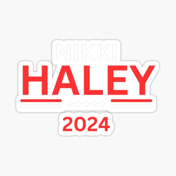 "NIKKI HALEY 2024" Sticker for Sale by bairimkum | Redbubble
