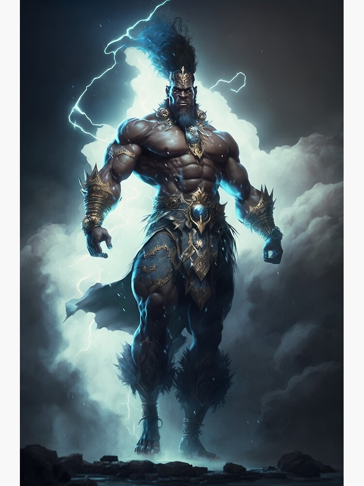 "Shango: Power and Passion of an African Deity | diesel ai art" Poster ...