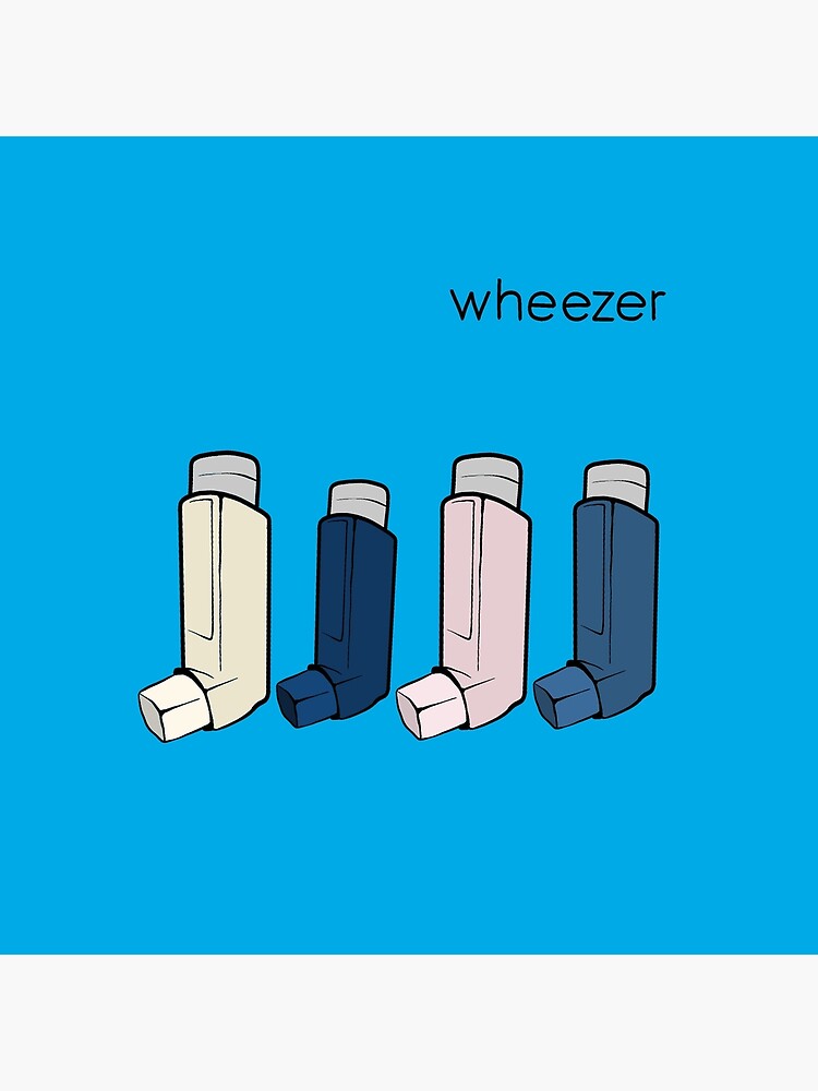 "Wheezer Blue Album (Weezer but they're Asthma Puffers)" Art Board ...