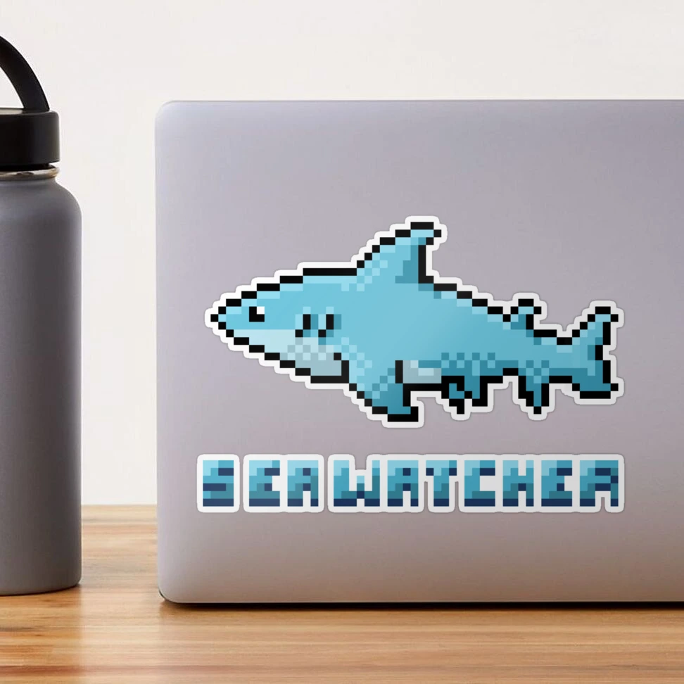 Minecraft Pixel Art Shark