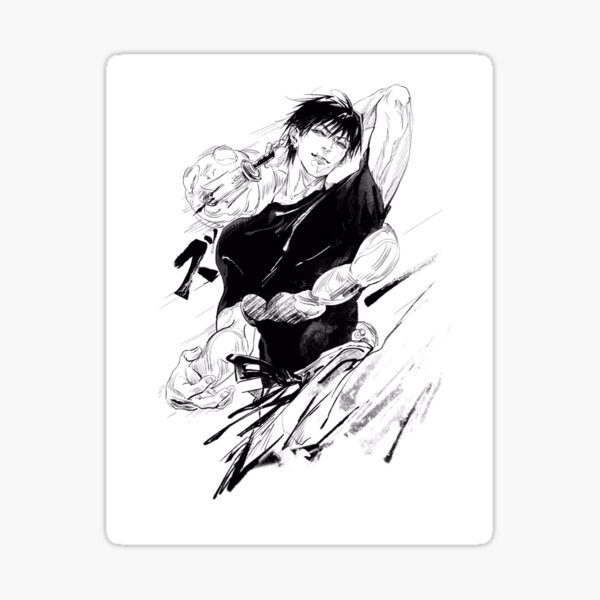 "Toji Fushiguro" Sticker for Sale by Luna B. | Redbubble