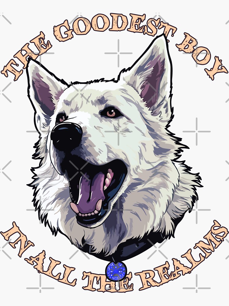"The Goodest Boy" Sticker for Sale by souzouinc | Redbubble