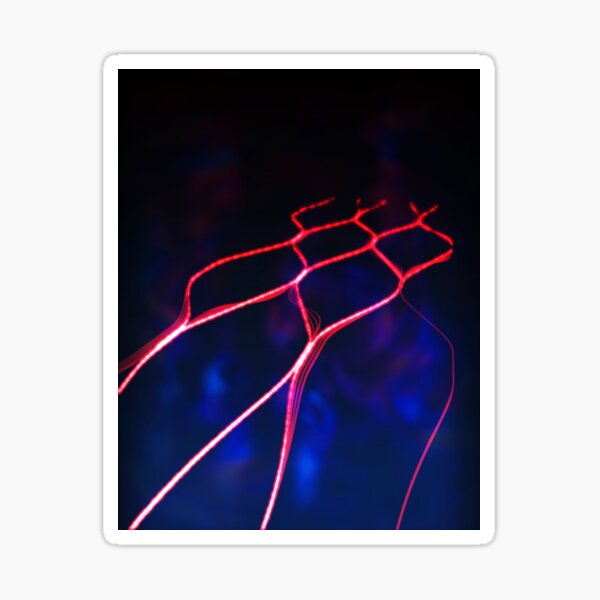 "Photon waveguide" Sticker for Sale by equinoxgraphics | Redbubble