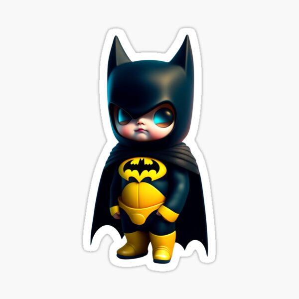 " Batman baby and adorable cartoon NEW DESIGN" Sticker by Sweet-Batman ...