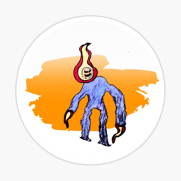 "Burning Man Sticker" Sticker for Sale by charlesvtx | Redbubble