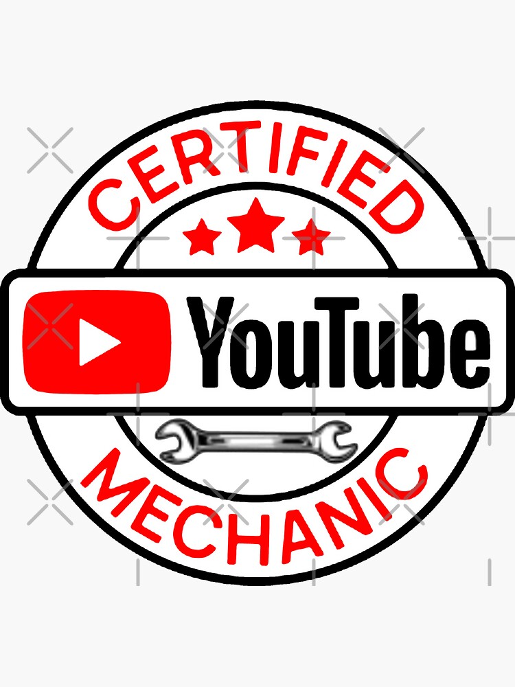 "YouTube Certified" Sticker for Sale by PadreGrande | Redbubble