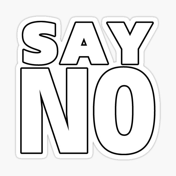 Just Say No Clipart