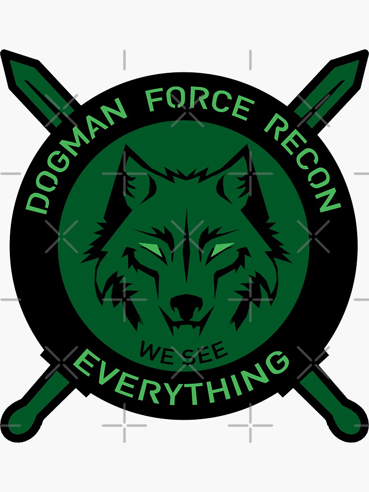 "Dogman Force Recon" Sticker for Sale by mp2262 | Redbubble