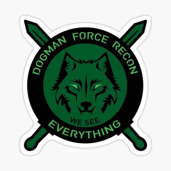 "Dogman Force Recon" Sticker for Sale by mp2262 | Redbubble