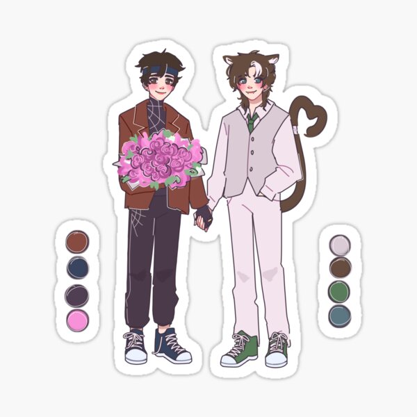 "roier and cellbit !QSMP" Sticker for Sale by neonneun | Redbubble