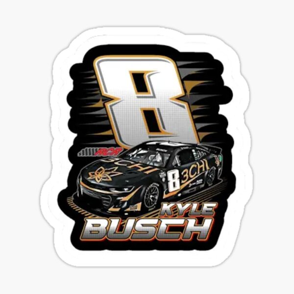 "Kyle Busch 3Chi" Sticker for Sale by Foofighter01 | Redbubble