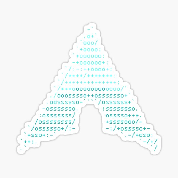 "Arch Linux logo" Sticker for Sale by ezekielsch | Redbubble
