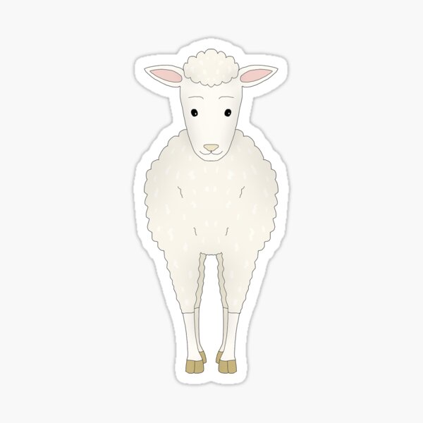 "Shiloh the Sheep" Sticker for Sale by K-Idelle | Redbubble