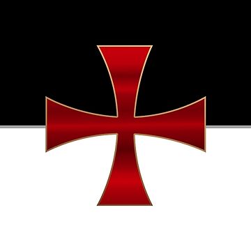 "Knights Templar Cross, Battle Flag of Templars" Poster for Sale by ...