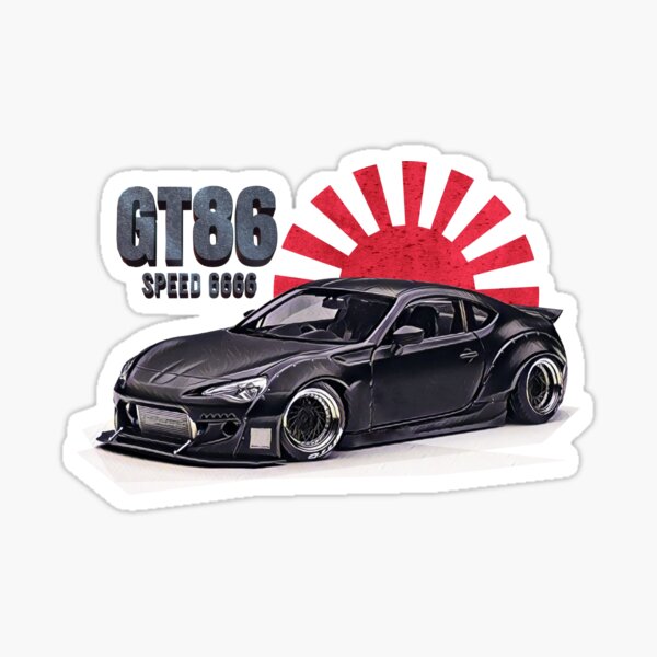 "GT86 racing" Sticker for Sale by EbitsuBoy | Redbubble