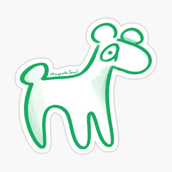 "Anxiety Creature" Sticker for Sale by MagentaSnail | Redbubble