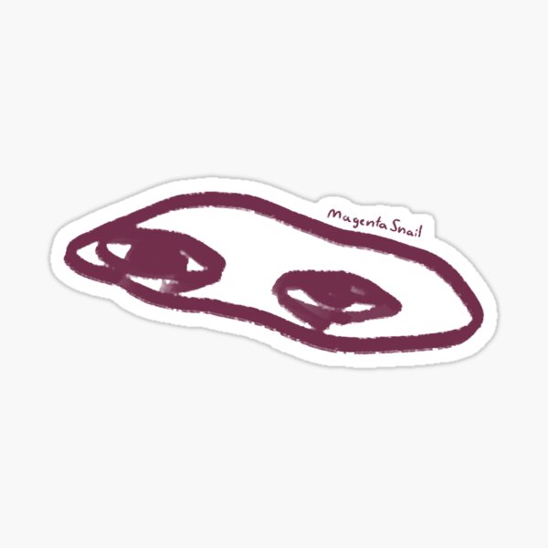 "Depression Creature - blob" Sticker for Sale by MagentaSnail | Redbubble