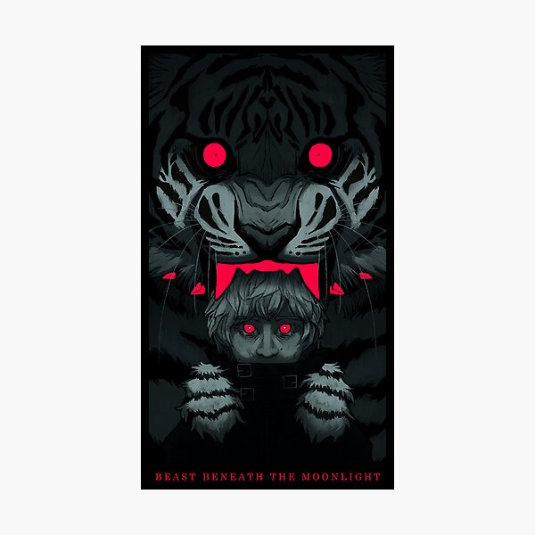 "BEAST Atsushi Nakajima - Beast Beneath the Moonlight || Bungou Stray Dogs" Photographic Print ...