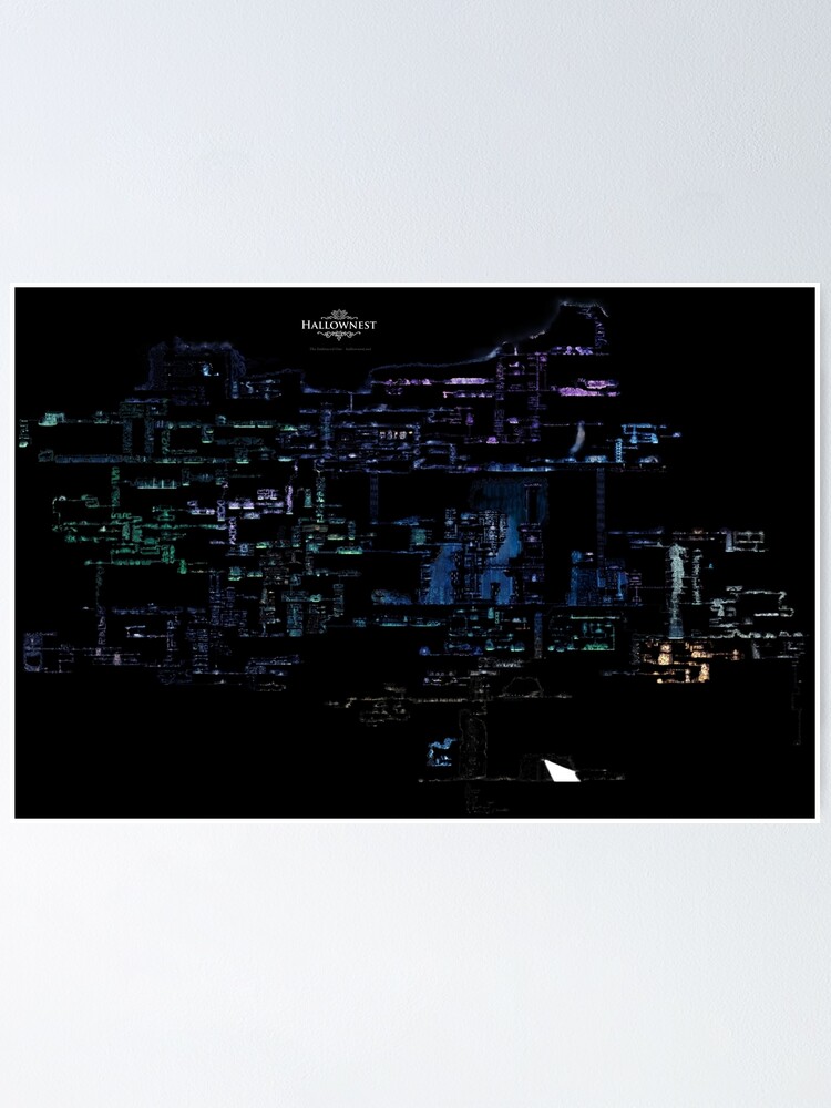 "Hollow Knight Full Map" Poster for Sale by justinned | Redbubble