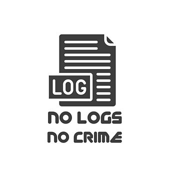 "no logs no crime" Sticker for Sale by Wordsmith-Wear | Redbubble