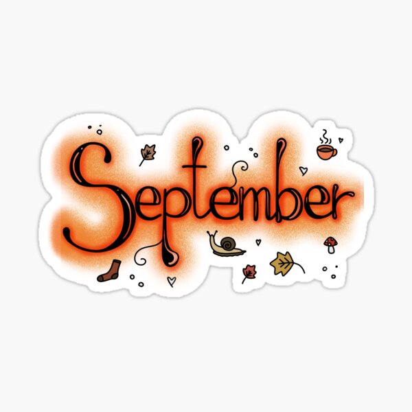 September Word Clip Art