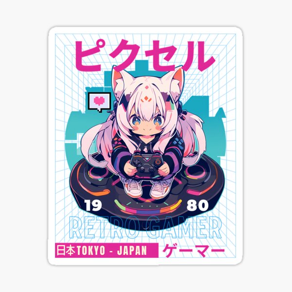 "Synthwave Retro Gamer " Sticker for Sale by JohnBuchheit | Redbubble