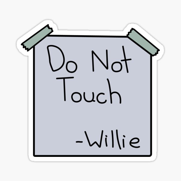 "Do Not Touch" Sticker by ochentay2 | Redbubble