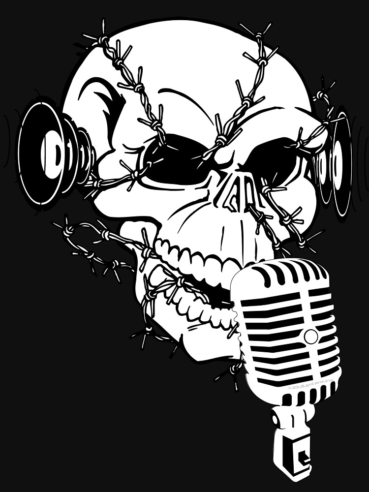 "Singing Skull " T-shirt by DApixara | Redbubble
