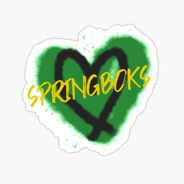 "South African Rugby Springboks love " Sticker for Sale by YonkePosters ...