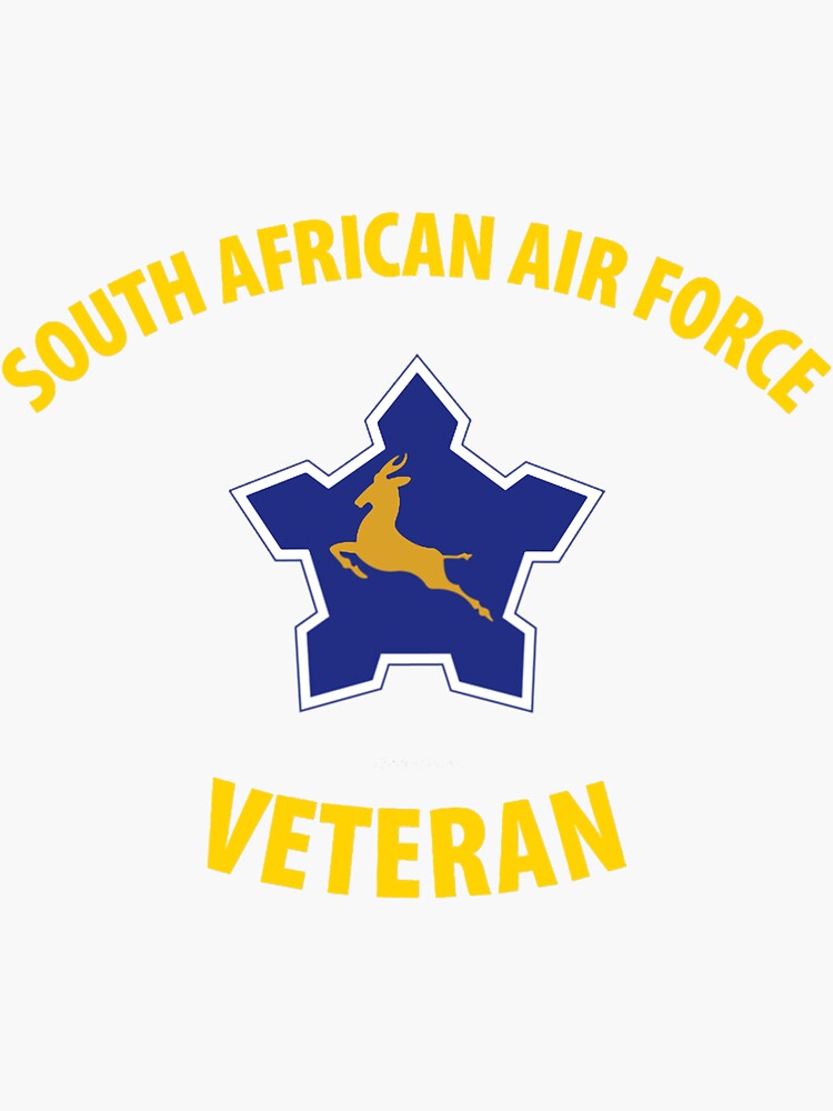 "South African Air Force (SAAF) Veteran (Springbok Yellow Text ...