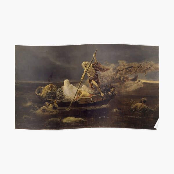 "The boat of Charon" Poster for Sale by mevonoshi | Redbubble