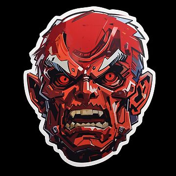 "Red Zombie" Sticker for Sale by TrendyPalette | Redbubble